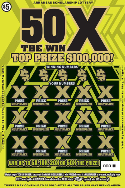 777 - 50x The Win - Arkansas Lottery